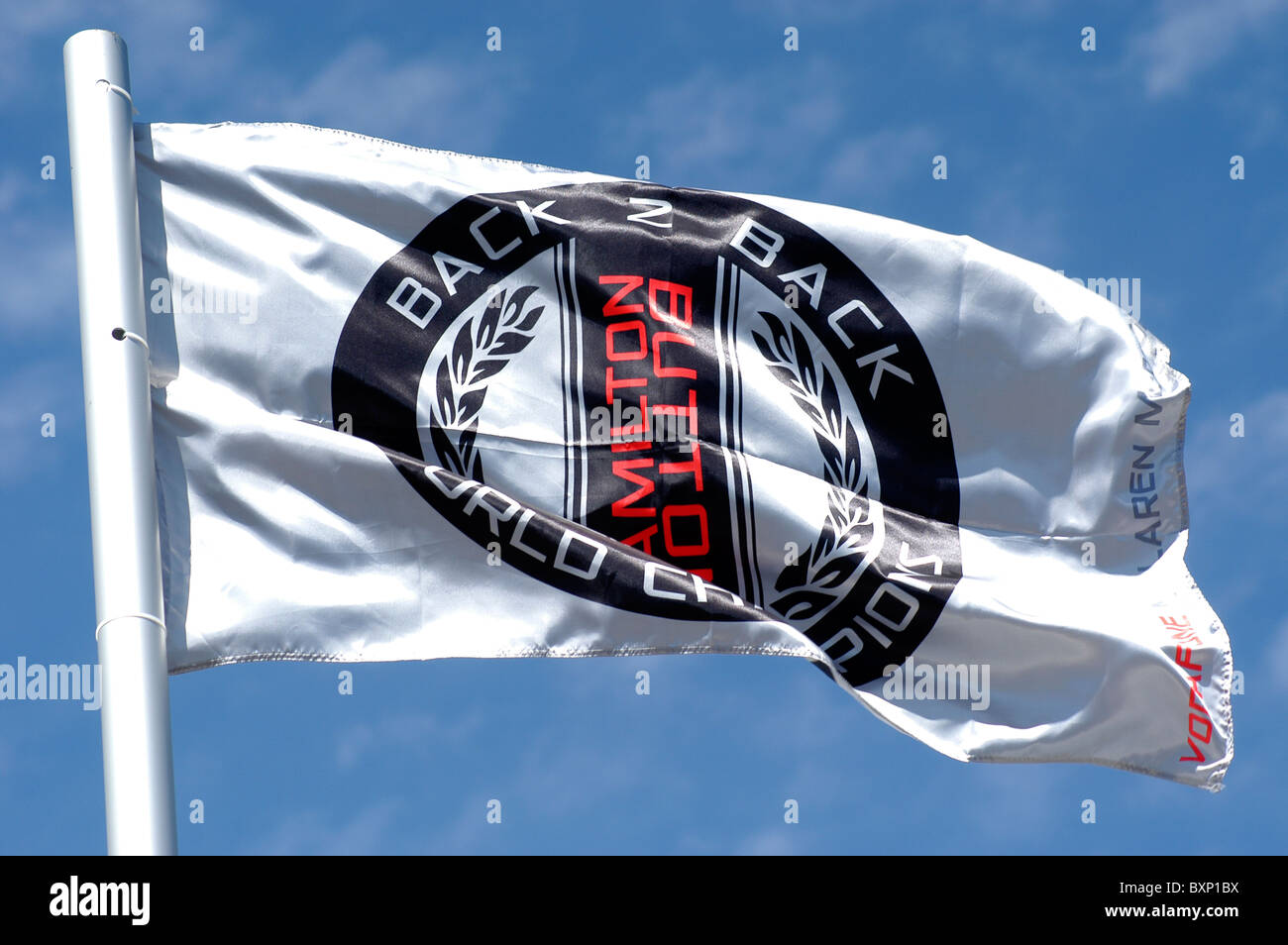 Lewis hamilton flag hi-res stock photography and images - Alamy