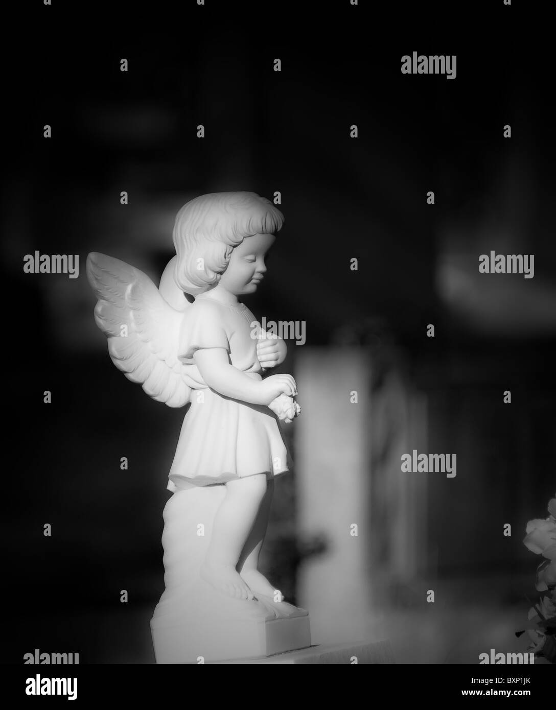 The ancient graveyard Black and White Stock Photos & Images - Alamy