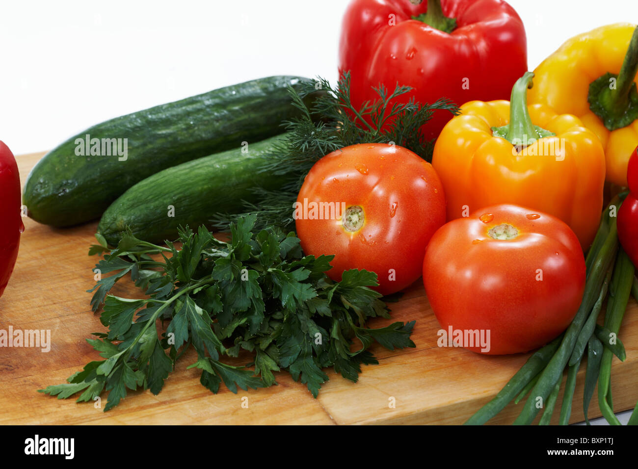 Image of fresh vegetables and greenery Stock Photo - Alamy