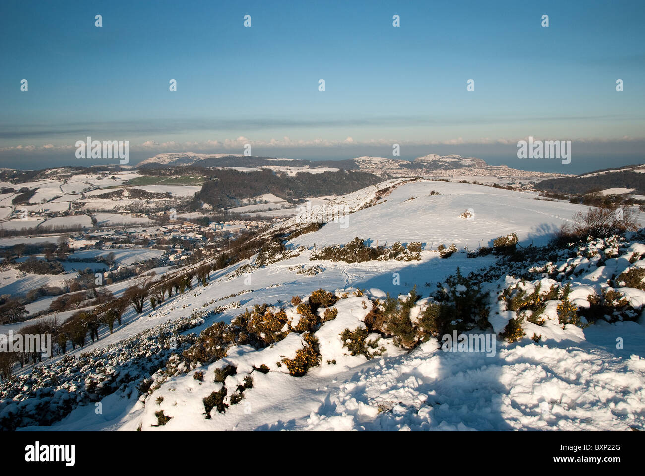 Winter Scene North Wales Stock Photo - Alamy
