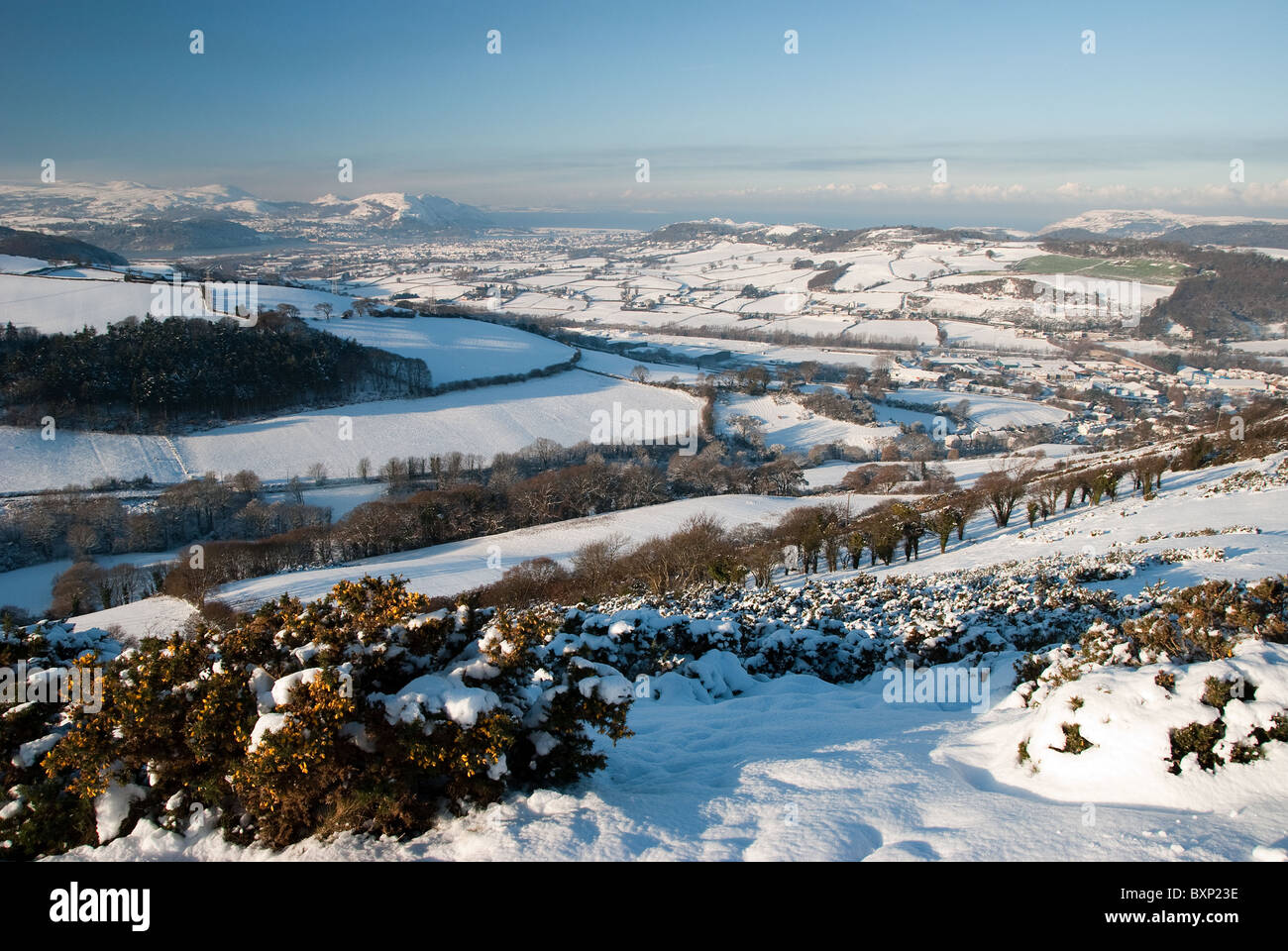 Winter Scene North Wales Stock Photo - Alamy