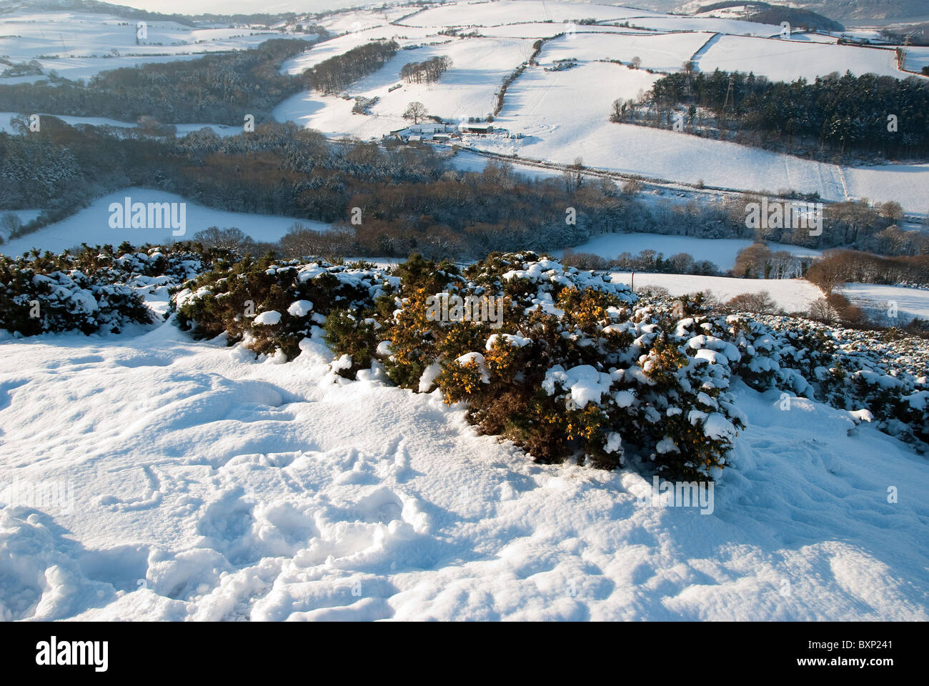 Winter Scene North Wales Stock Photo - Alamy
