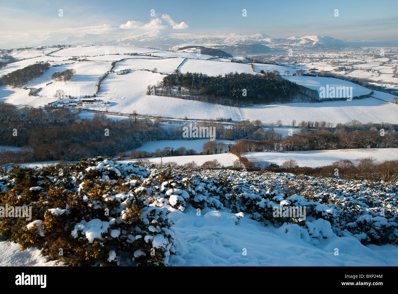 Winter Scene North Wales Stock Photo - Alamy