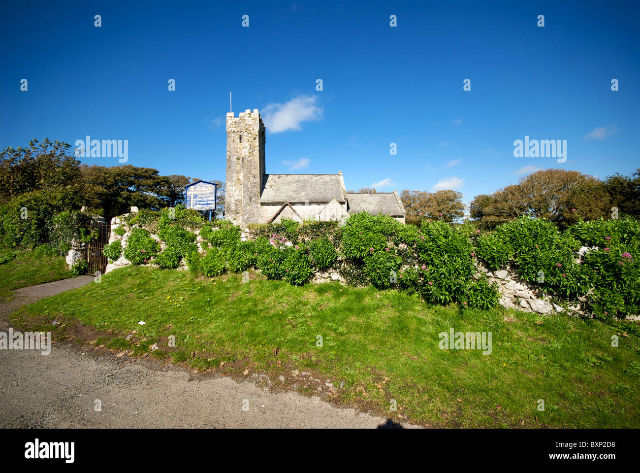 Bosherton Parish Church Pembrokeshire Wales UK Stock Photo - Alamy
