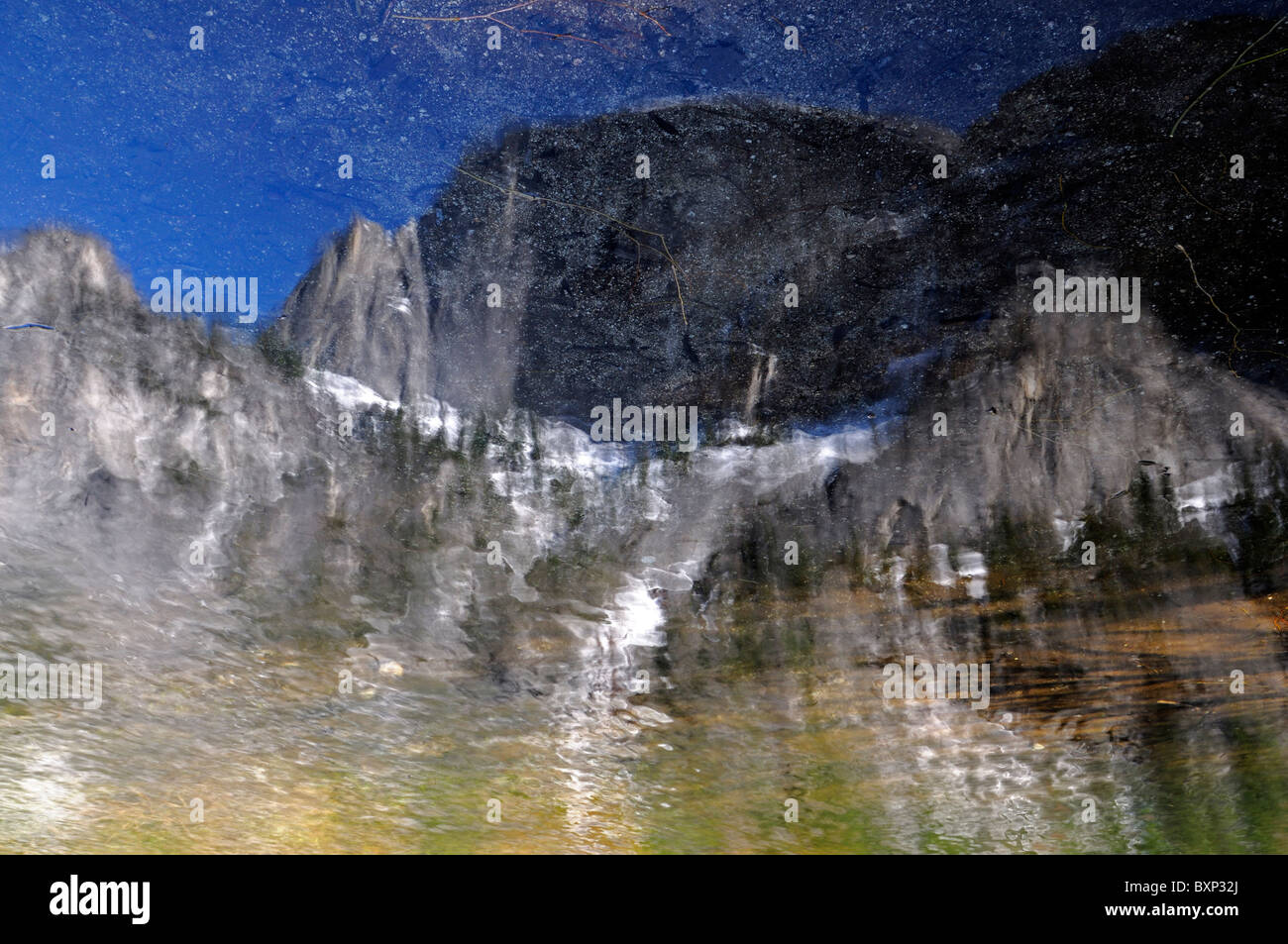 Half dome granite crest rock formation Yosemite valley national park ...