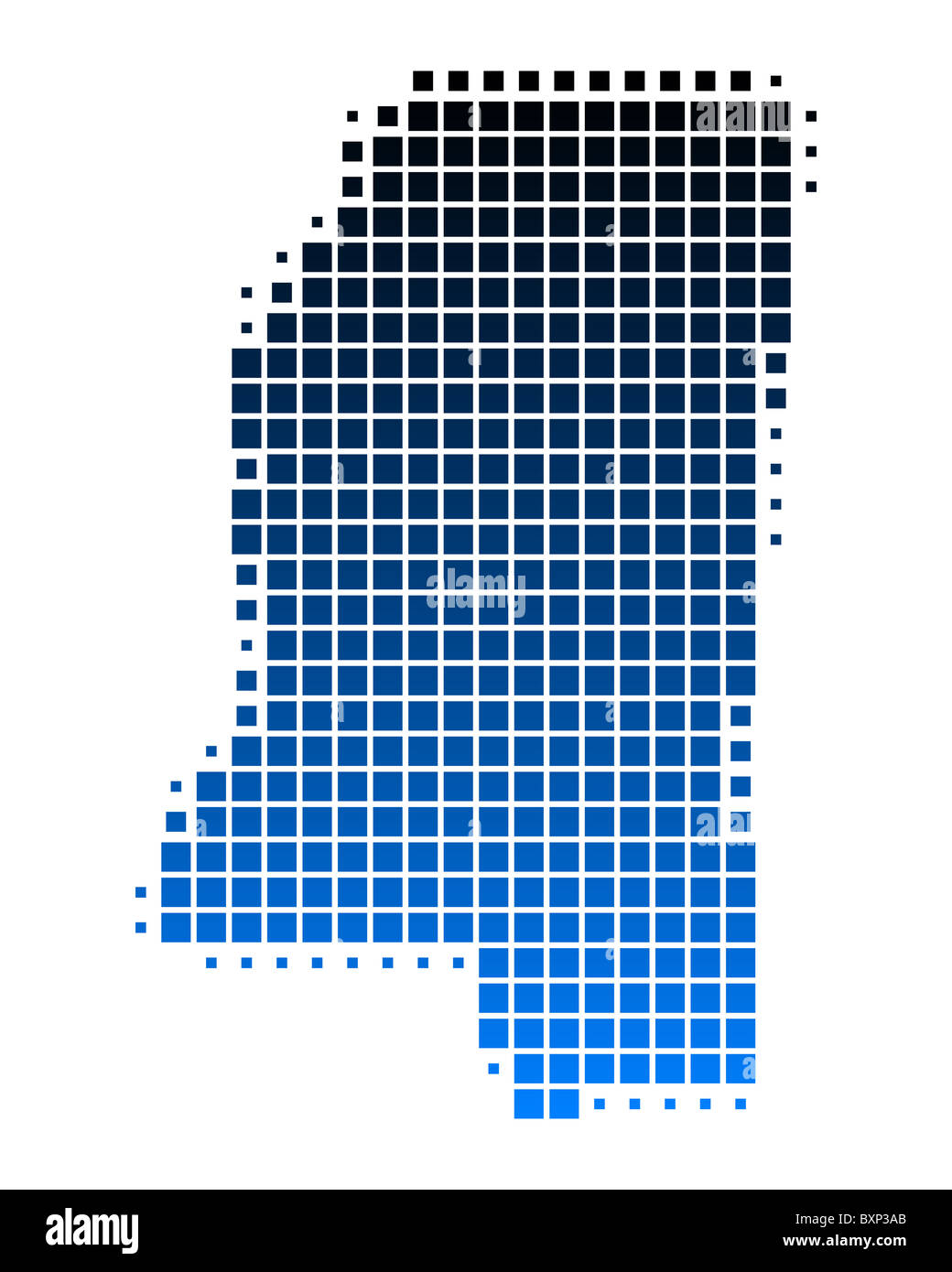Map of Mississippi Stock Photo - Alamy