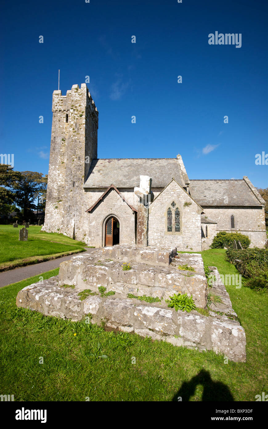 Bosherton Parish Church Pembrokeshire Wales UK Stock Photo - Alamy