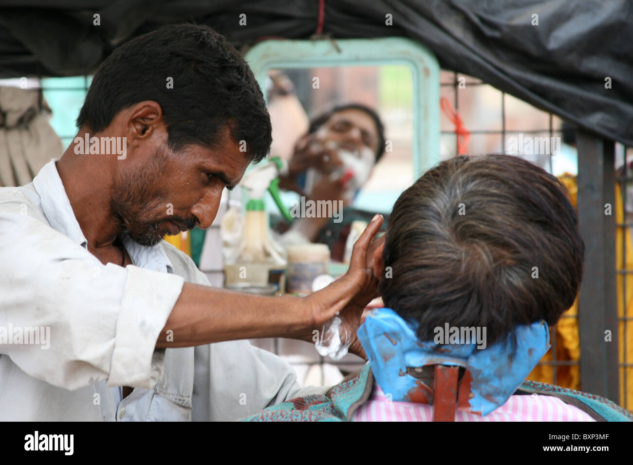 Barber stall hi-res stock photography and images - Alamy