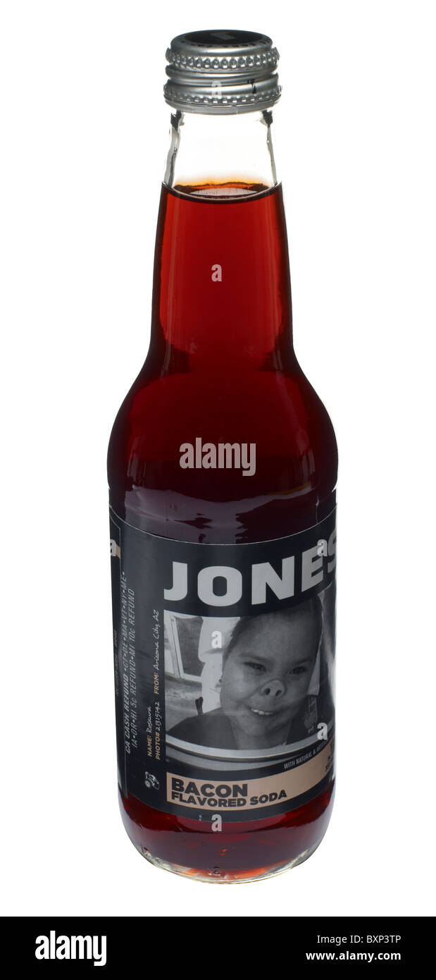 Bacon flavoured drink or Soda bottle Stock Photo - Alamy