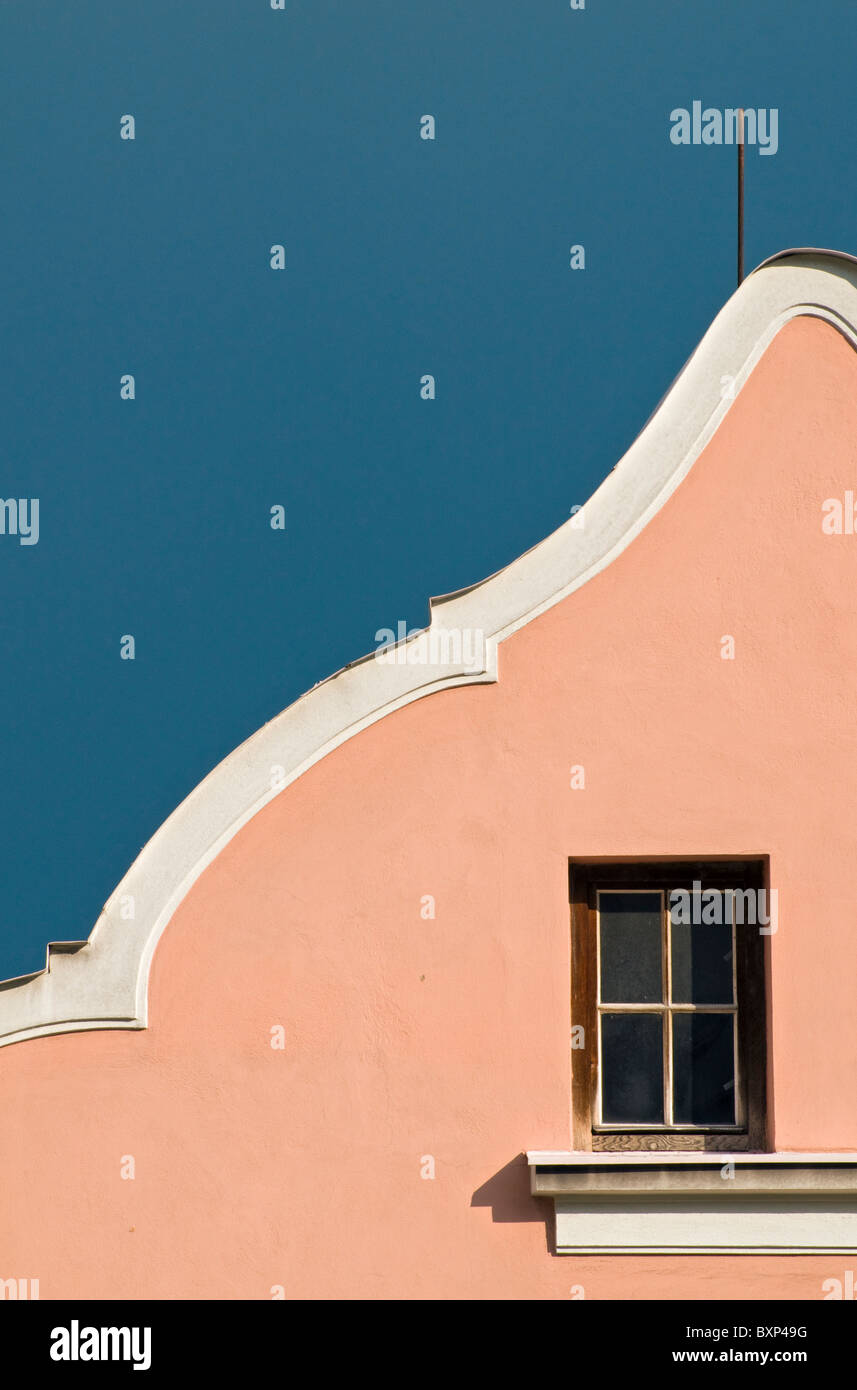 Detail of Curved Baroque House Gable in Stramberk, Moravian-Silesian ...