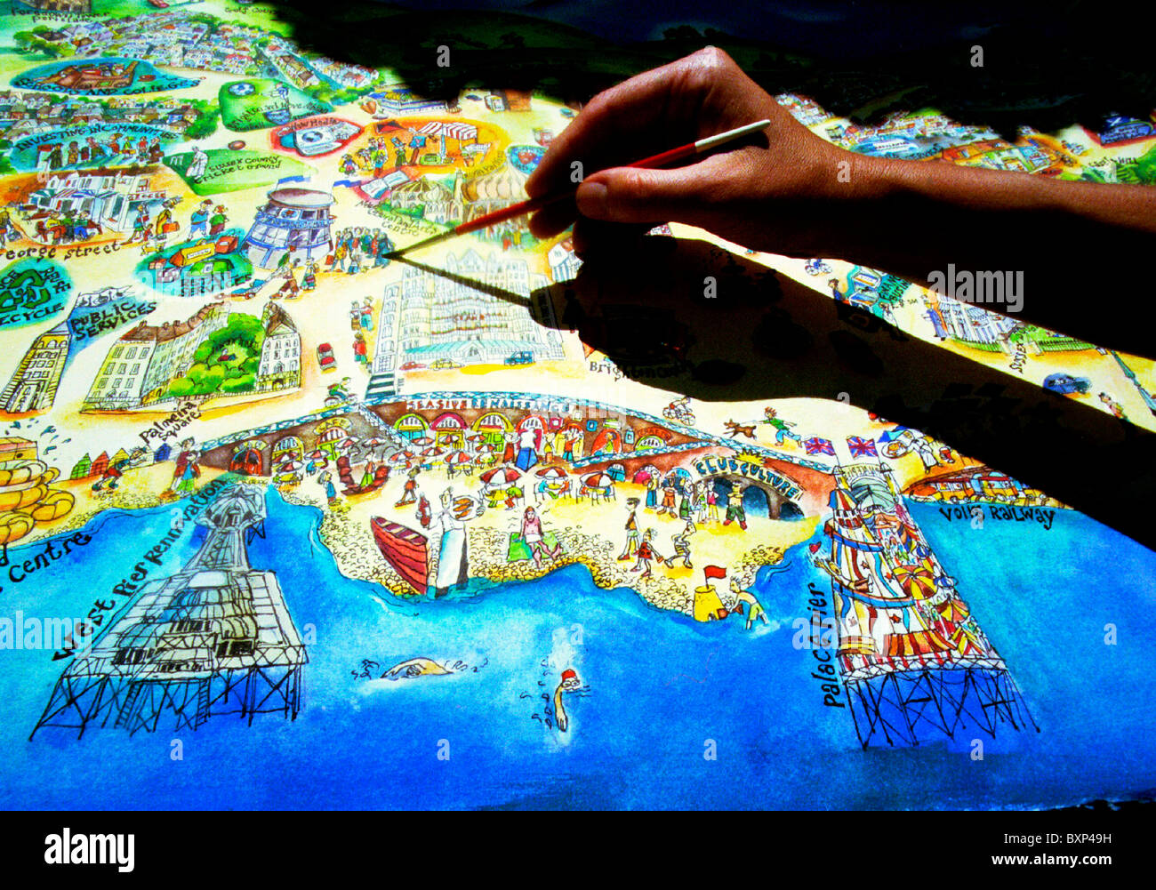 Pictorial map hi-res stock photography and images - Alamy