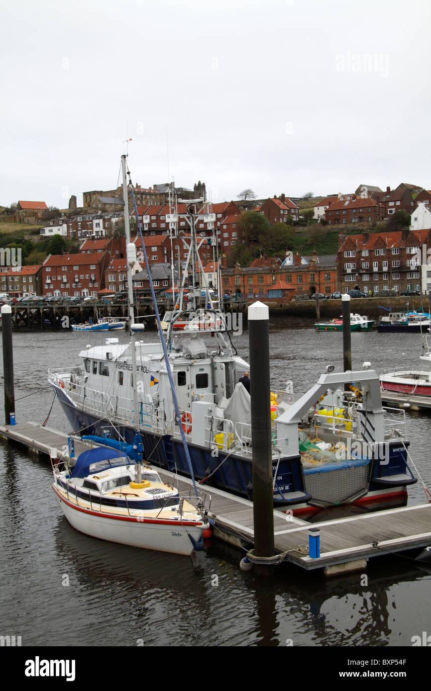 Whitby Harbour Fisheries Patrol Boat Stock Photo - Alamy