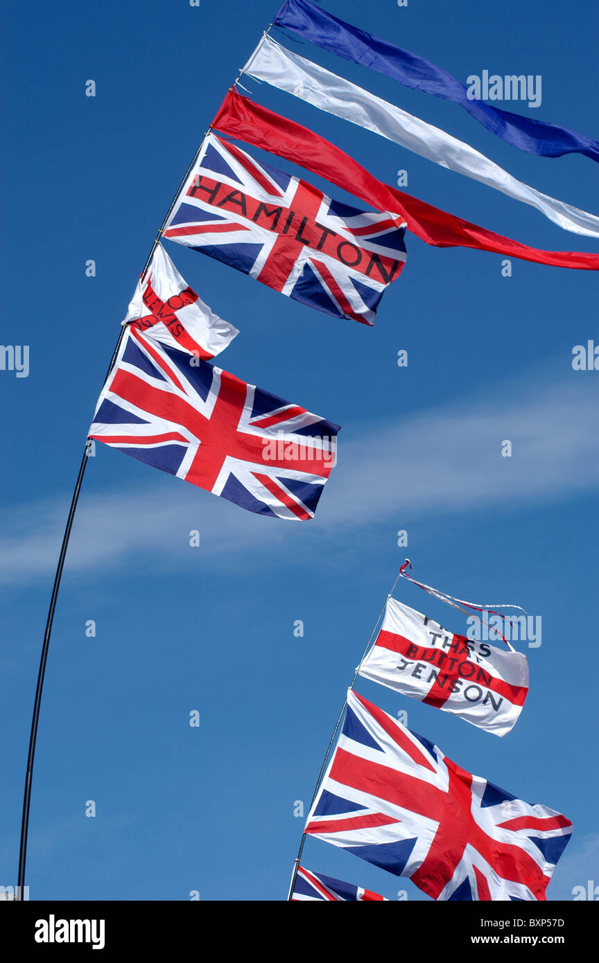 Union Jack and St Georges Flags Stock Photo - Alamy