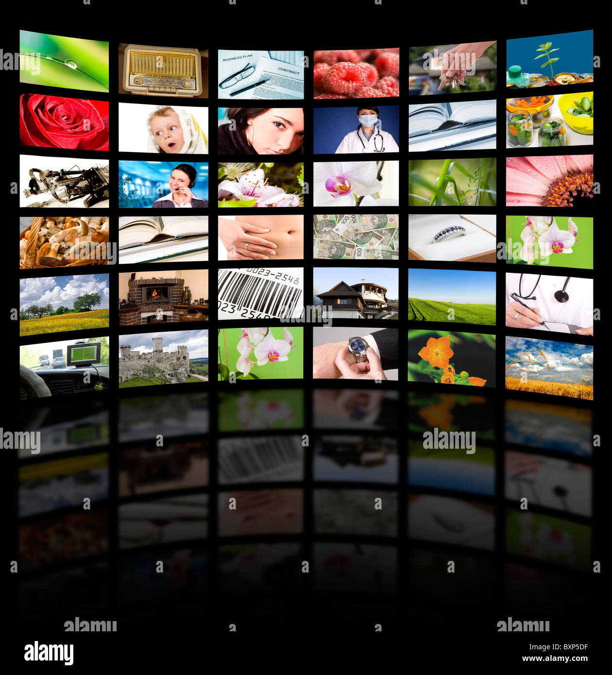 LCD TV panels. Television production technology concept Stock Photo - Alamy