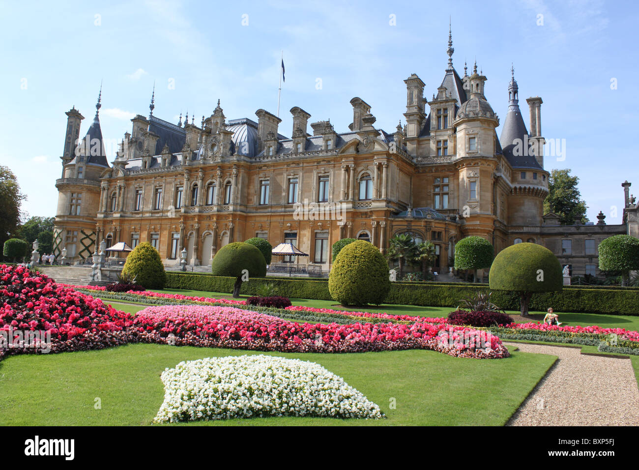 Waddesdon Manor country house in Waddesdon, Buckinghamshire, England ...