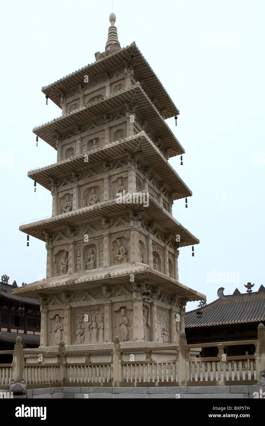 Pagoda,Yungang Grotto, Cloud Ridge Cave, Buddhist stone carvings ...