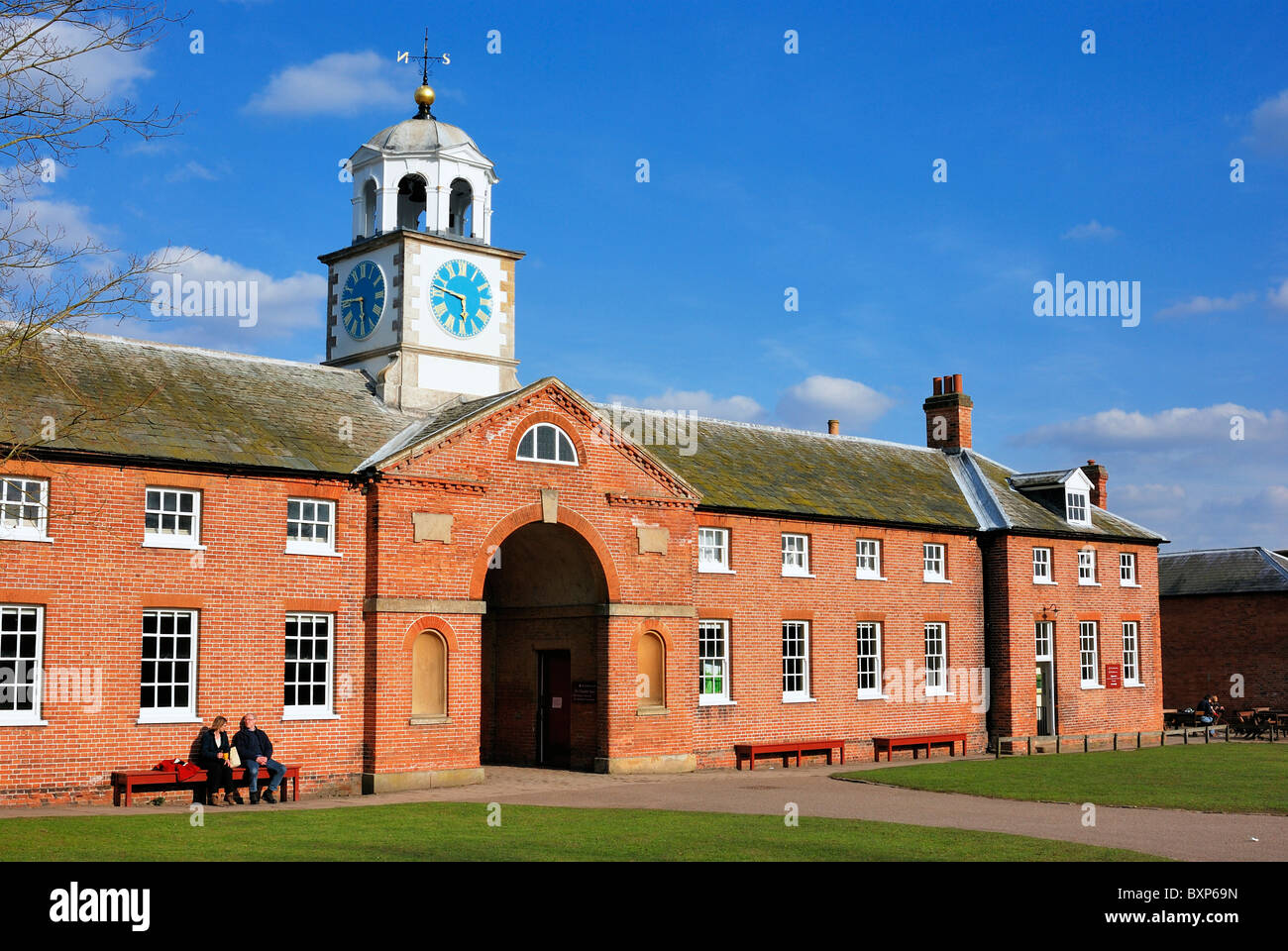 clock tower and stable block clumber park nottinghamshire england uk ...