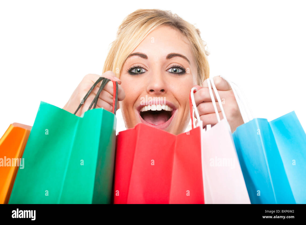 People Carrying Lots Of Shopping Bags High Resolution Stock Photography and Images - Alamy