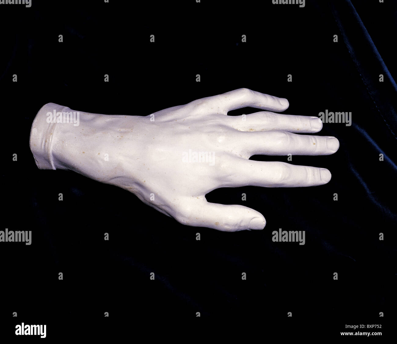 Plaster cast of Chopin hand in Valldemossa Monastery museum, Majorca ...