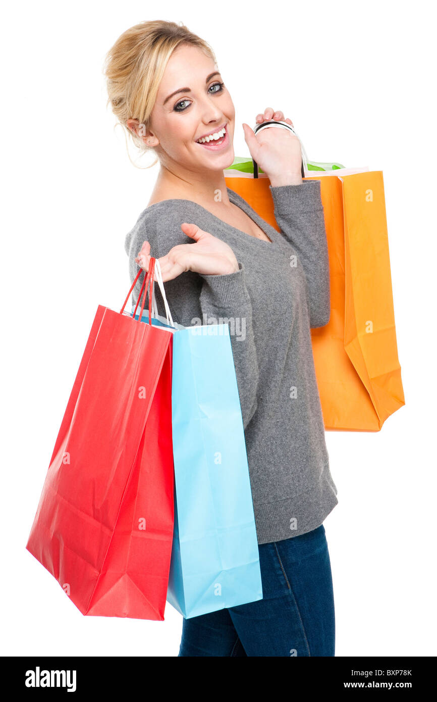 People Carrying Lots Of Shopping Bags High Resolution Stock Photography and Images - Alamy