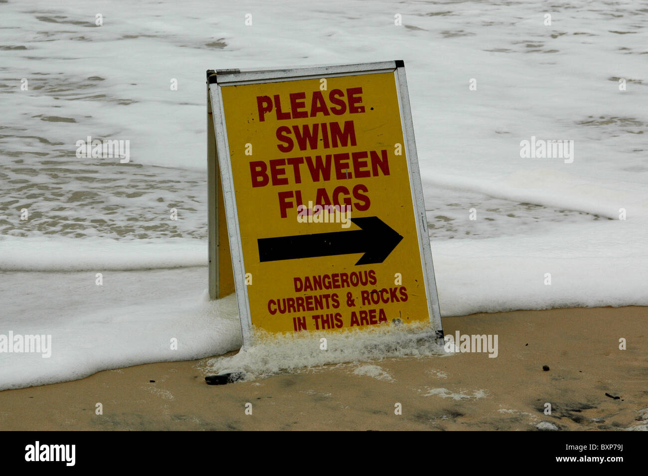 Australian beach warning sign hi-res stock photography and images - Alamy