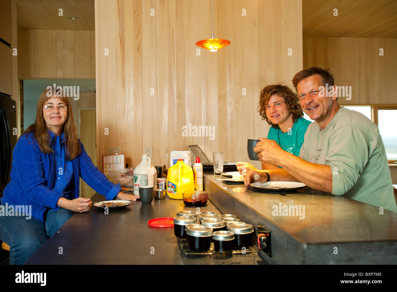 Alaska, Big Lake, Happy Trails Kennel. Martin Buser, his wife Kathryn ...