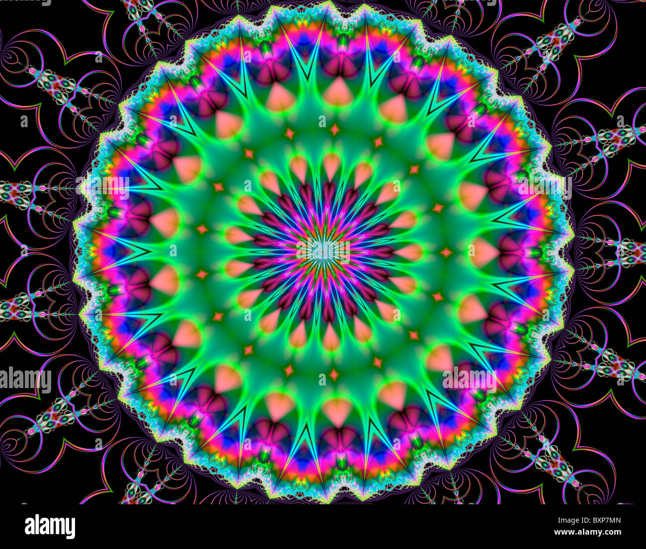 Kaleidoscope of peculiar shapes and colors Stock Photo - Alamy