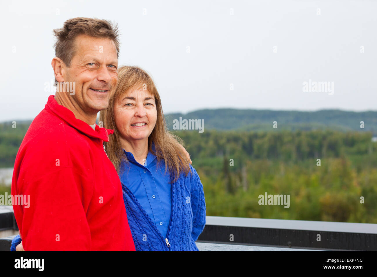 Alaska, Big Lake, Happy Trails Kennel. Martin Buser and his wife ...