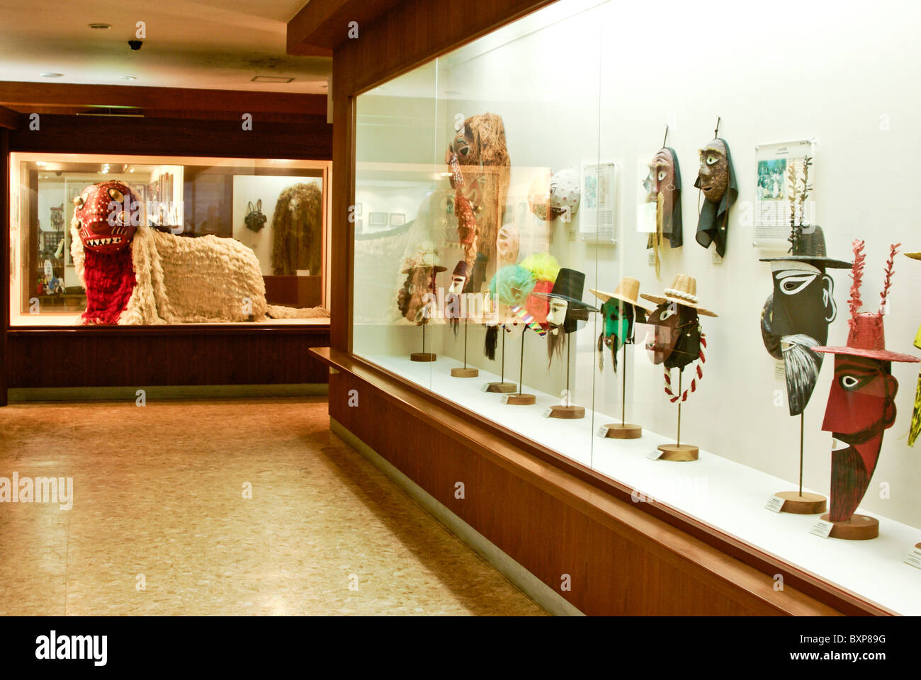 Exhibits at Hahoe Mask Museum, South Korea Stock Photo - Alamy
