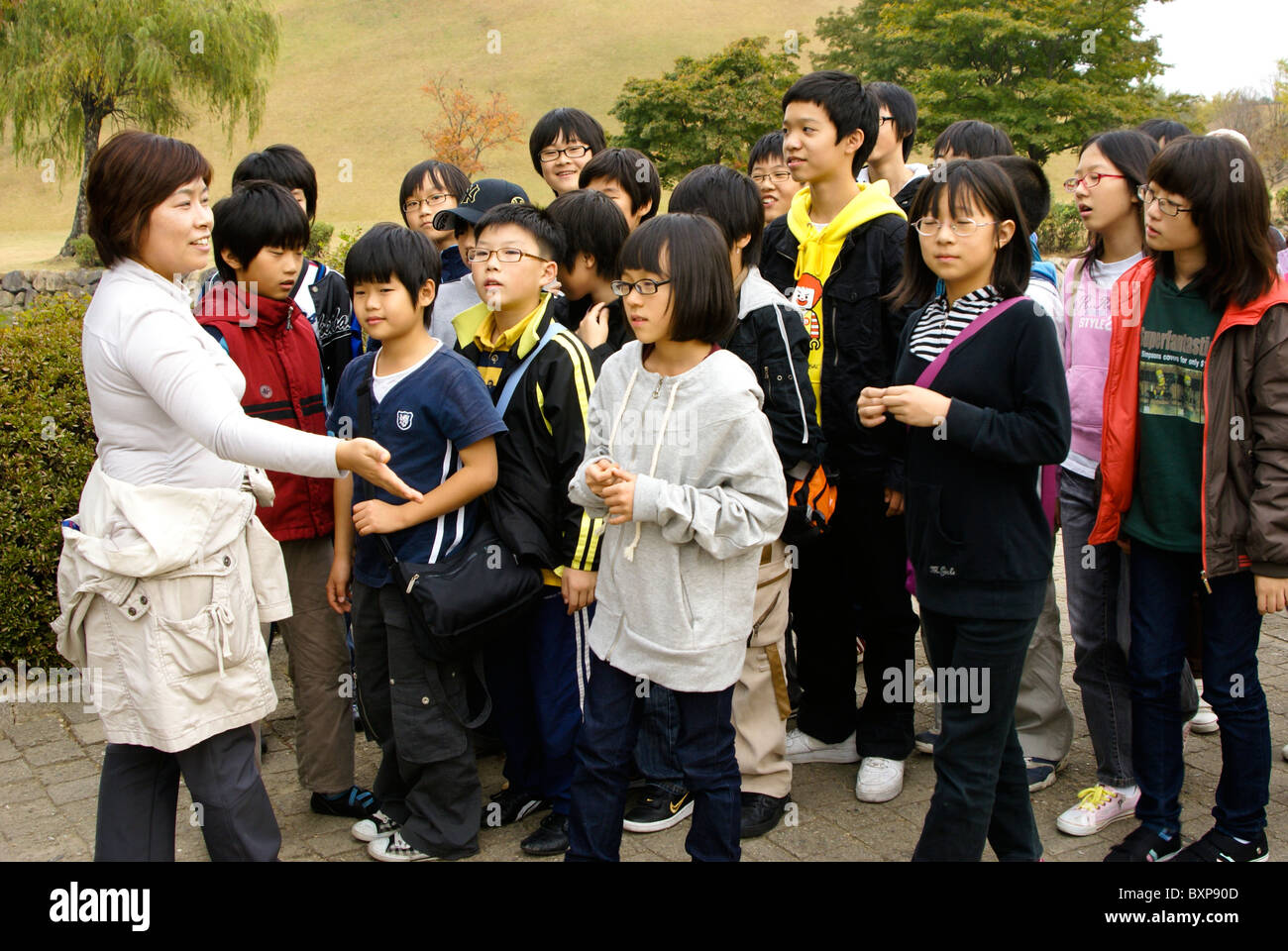 South korean school girl hi-res stock photography and images - Alamy