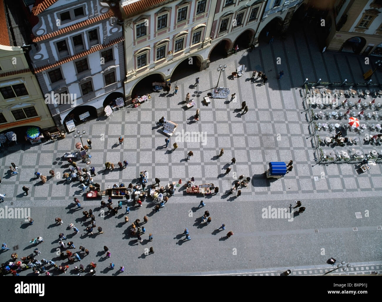 Crowds In Main Square Stock Photo - Alamy