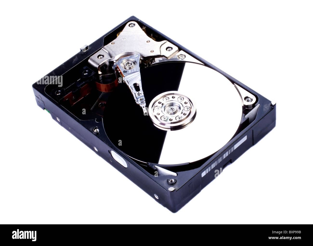 hard disk with mirror isolated Stock Photo - Alamy