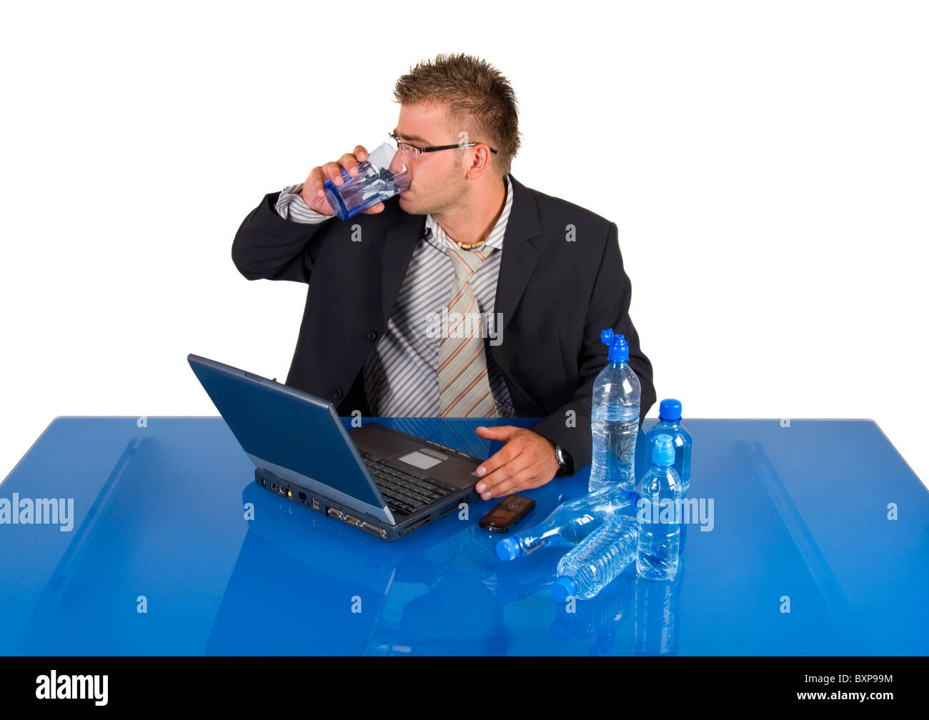 An elegant man in his daily work in the office Stock Photo - Alamy