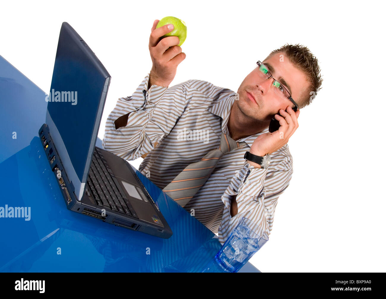 An elegant man in his daily work in the office Stock Photo - Alamy