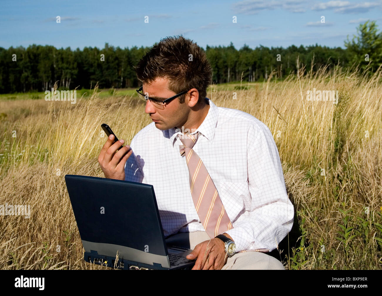 An elegant man in his daily work Stock Photo - Alamy