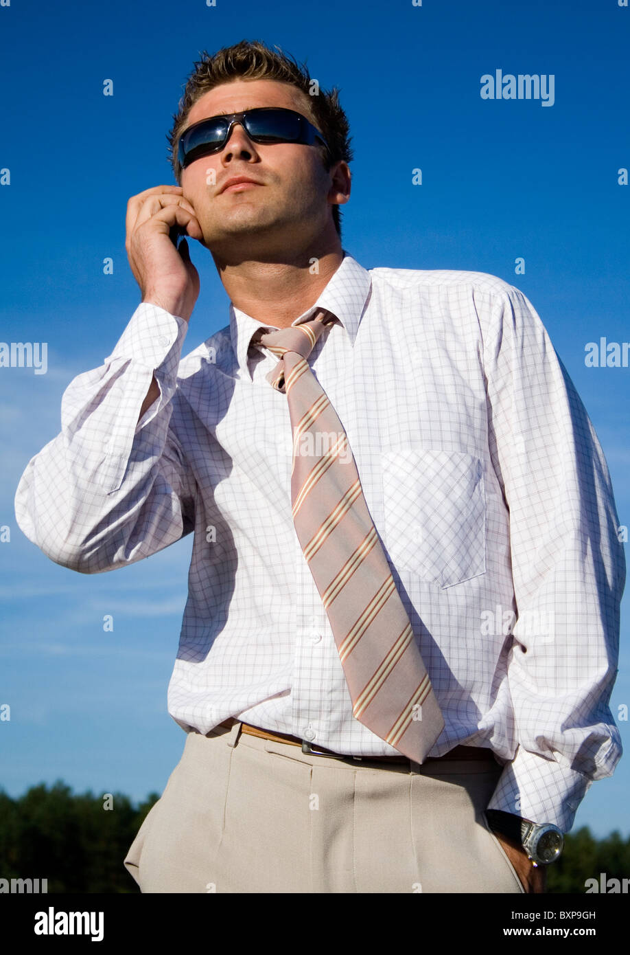 An elegant man in his daily work Stock Photo - Alamy