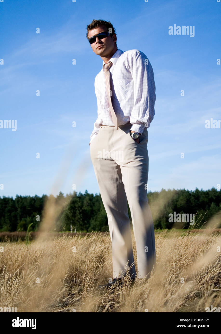 An elegant man in his daily work Stock Photo - Alamy