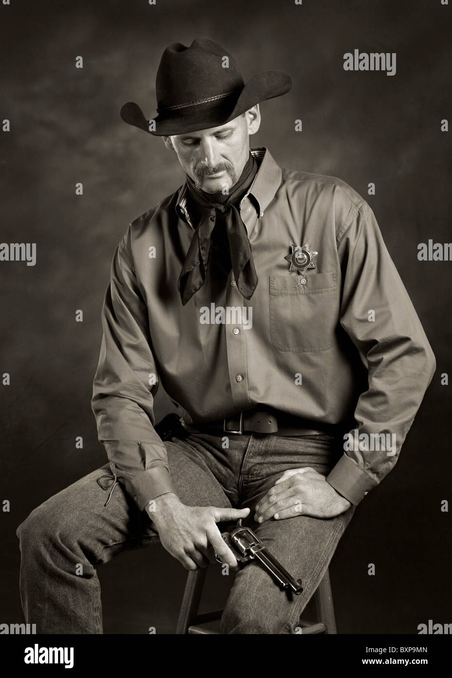 Western sheriff hi-res stock photography and images - Alamy