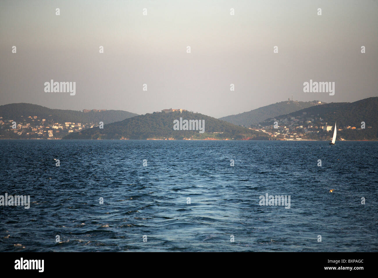 The Princes' Islands in the Sea of Marmara, Heybeliada, Turkey Stock ...