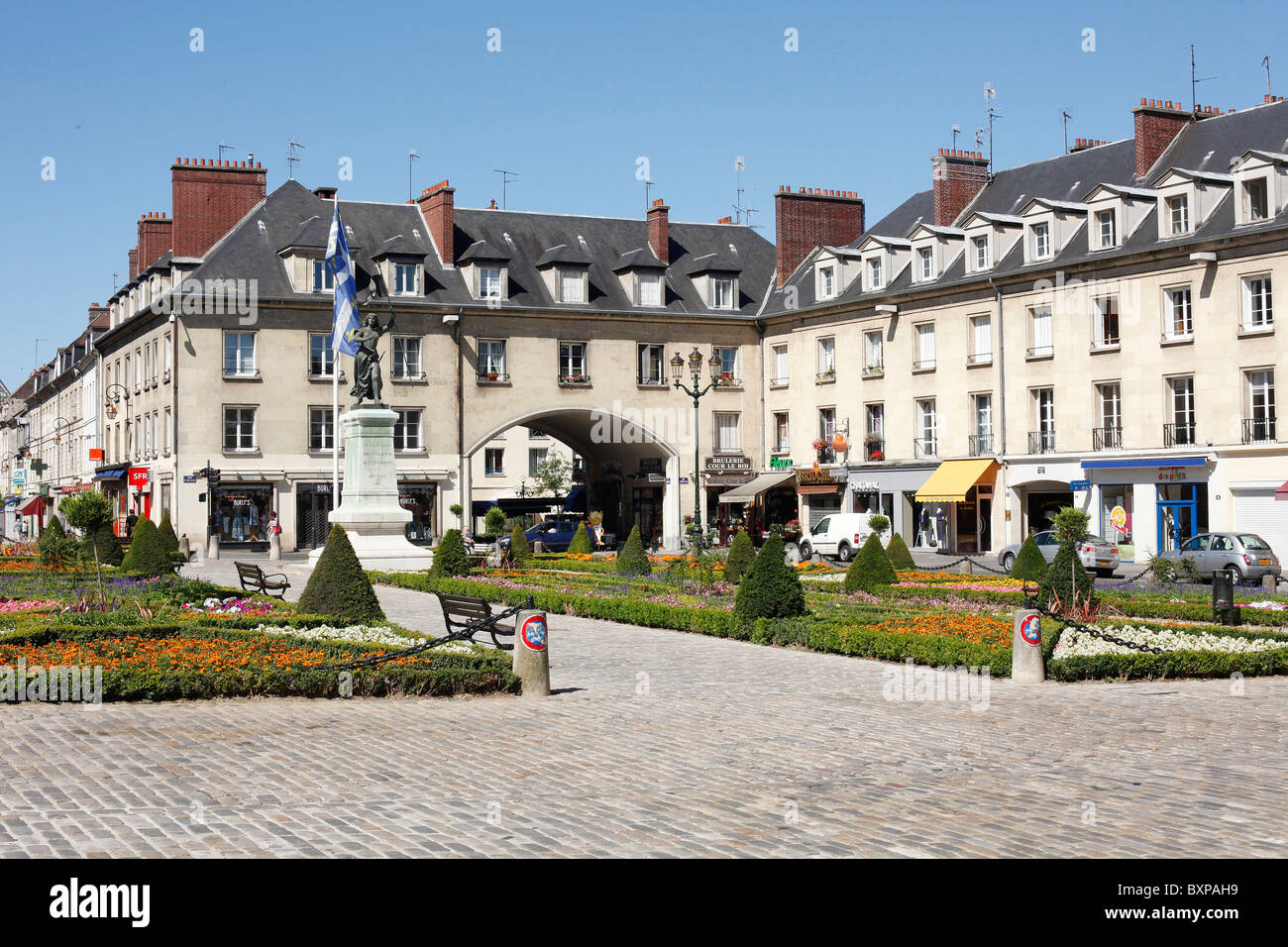 Compiègne (60) : real estate in the town centre Stock Photo - Alamy