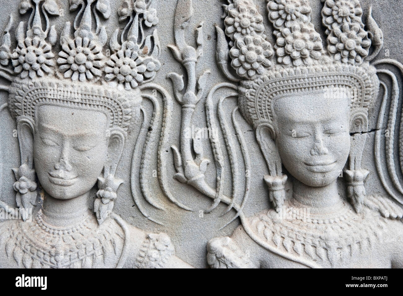 Bas Relief In Temple Stock Photo - Alamy
