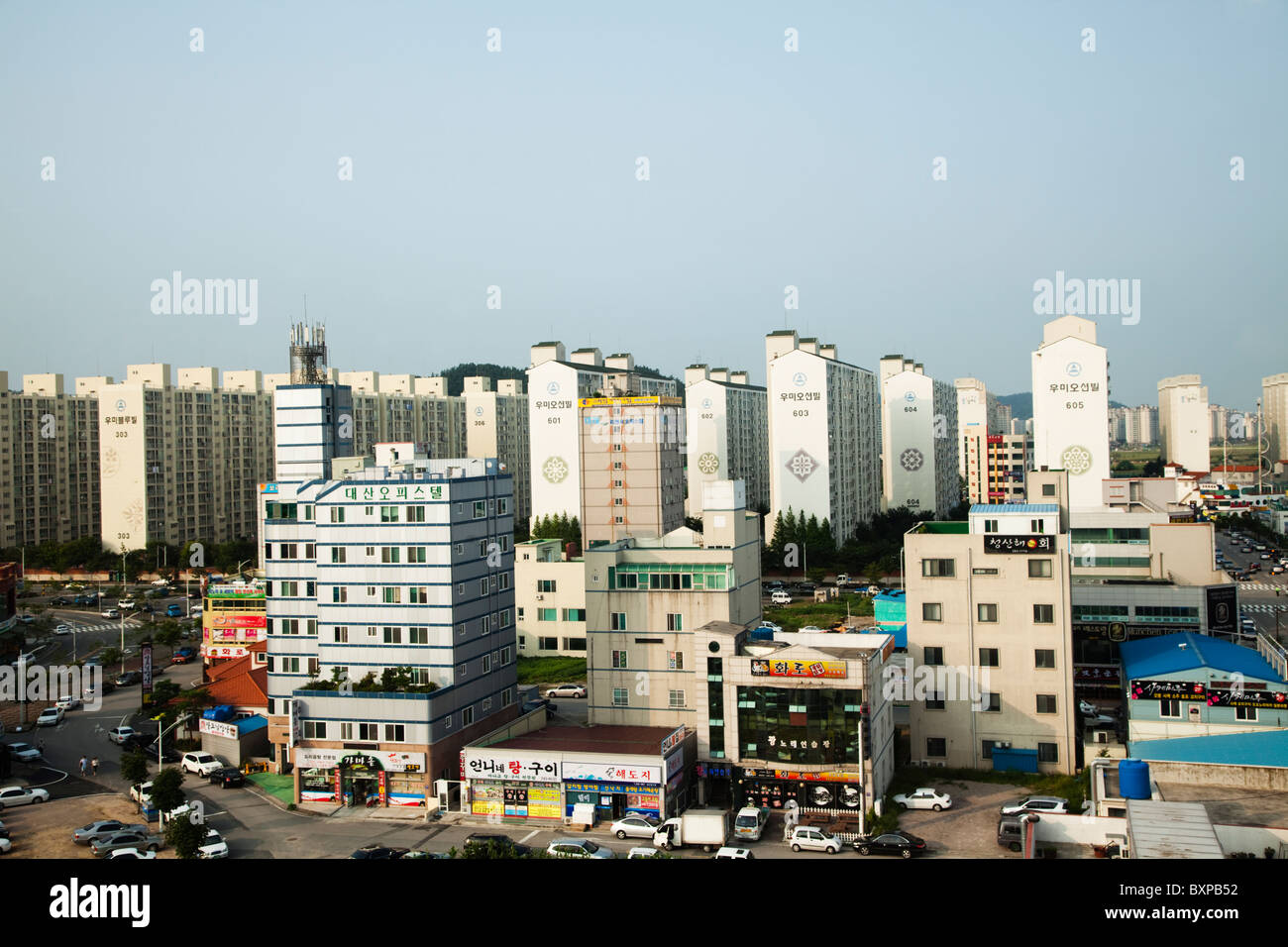 Architecture around Mokpo harbour, South Korea Stock Photo - Alamy