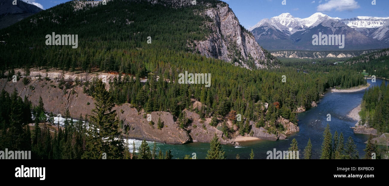 Bow River Valley Stock Photo - Alamy