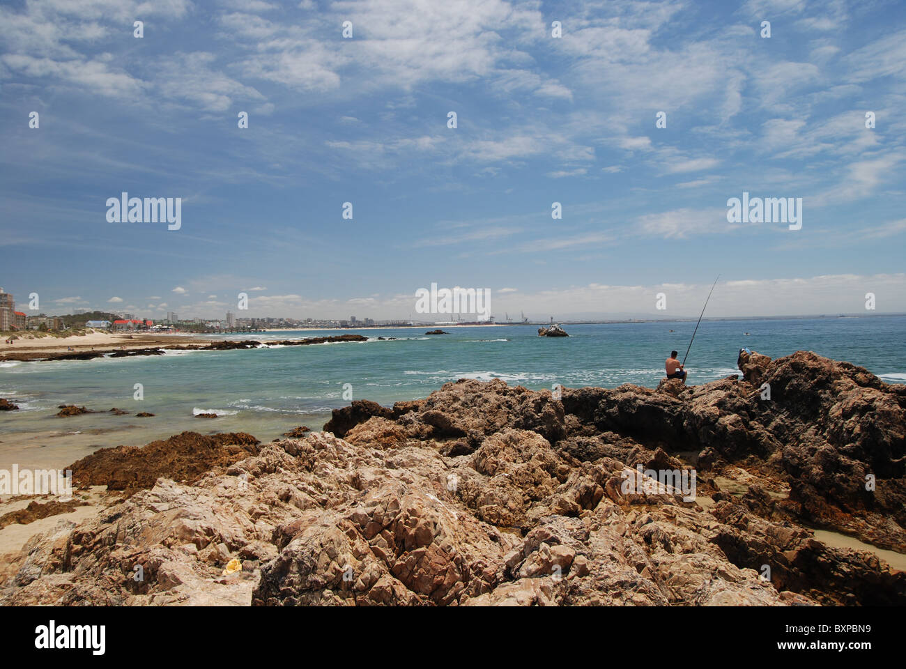 Summerstrand Beach a nice summer day, Port Elizabeth, South Africa ...