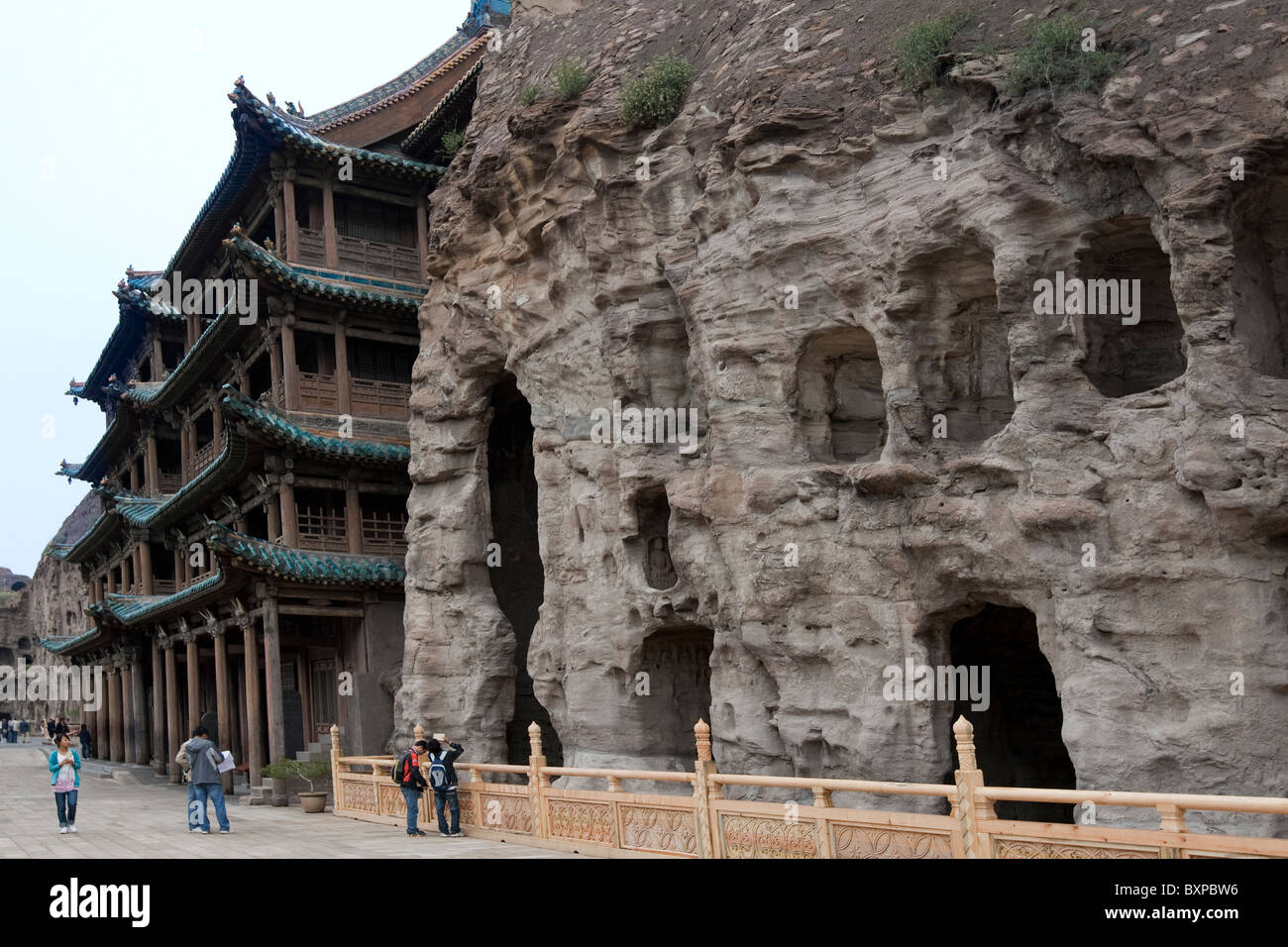 Caves numbers 4 & 5 Yungang Grotto, Cloud Ridge Cave, Buddhist stone ...