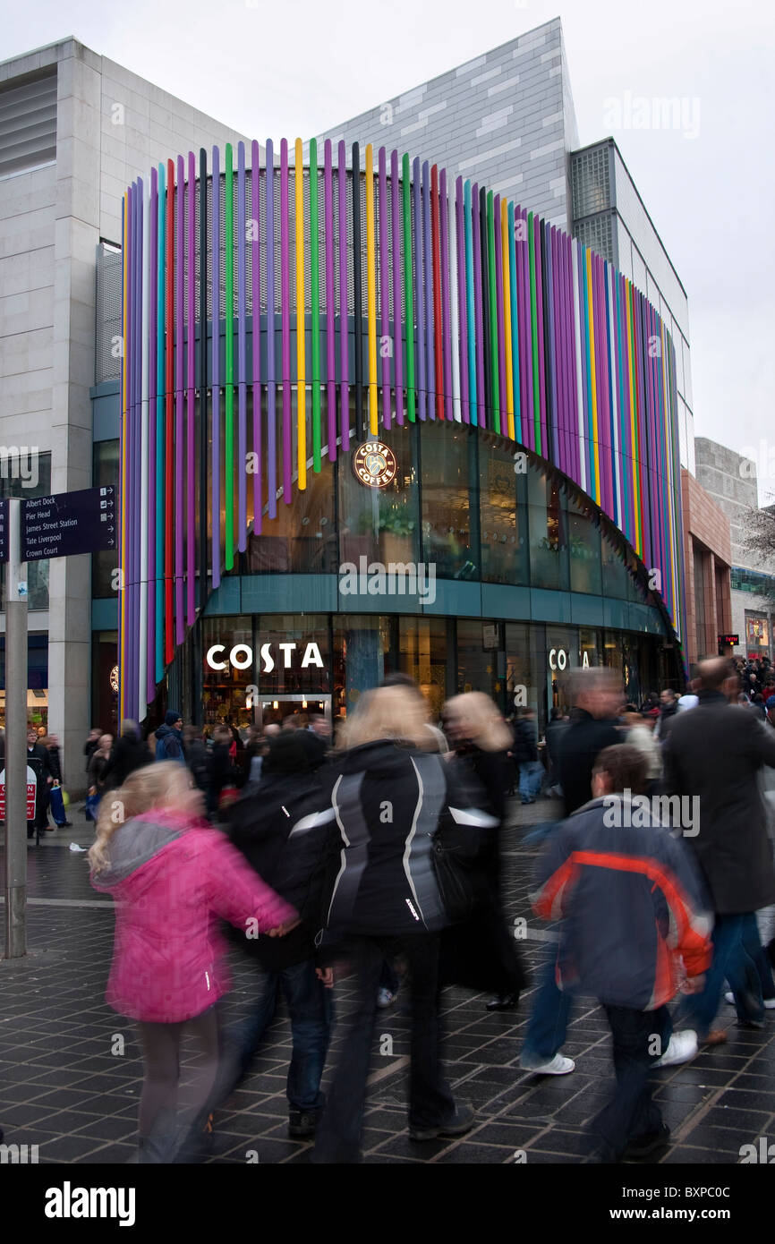 New South Street Shops and Shoppers, Liverpool 1, Merseyside Retail ...