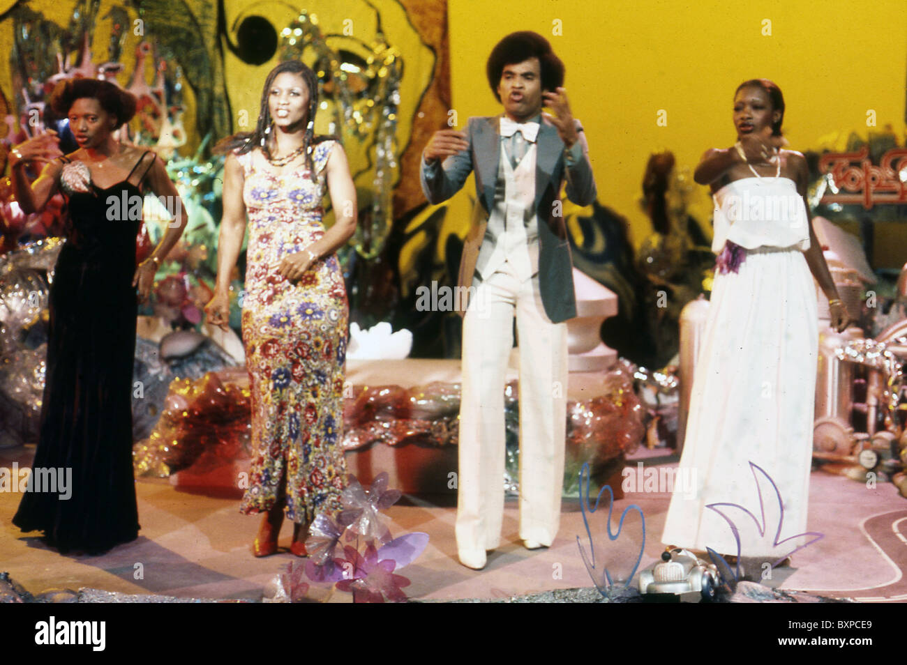 BONEY M - West African pop group with Bobby Farrell about 1978 Stock ...