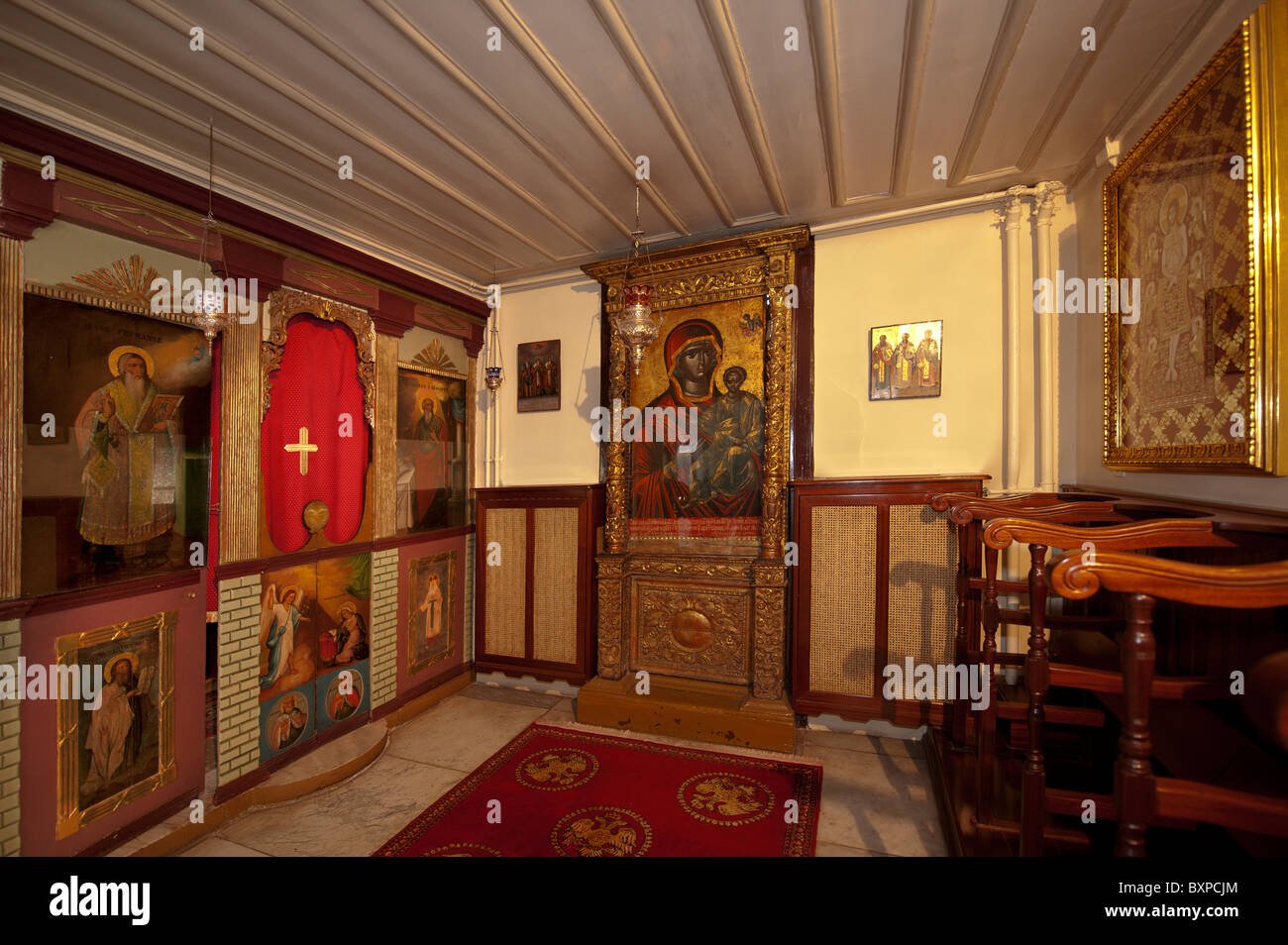 Greek Orthodox Theological School Church, Narthex icons Heybeli Island ...