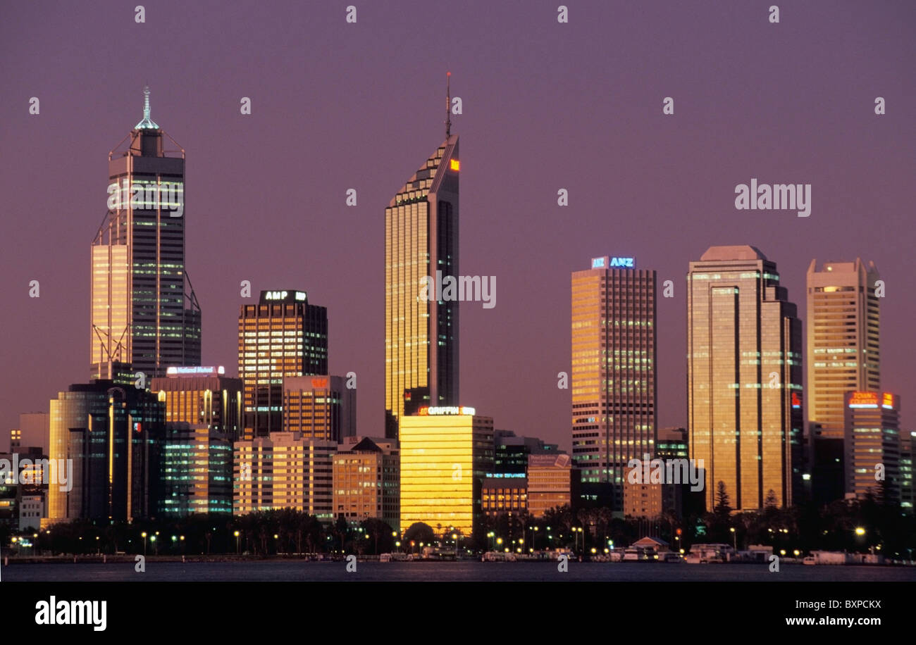Perth skyline with color buildings hi-res stock photography and images ...