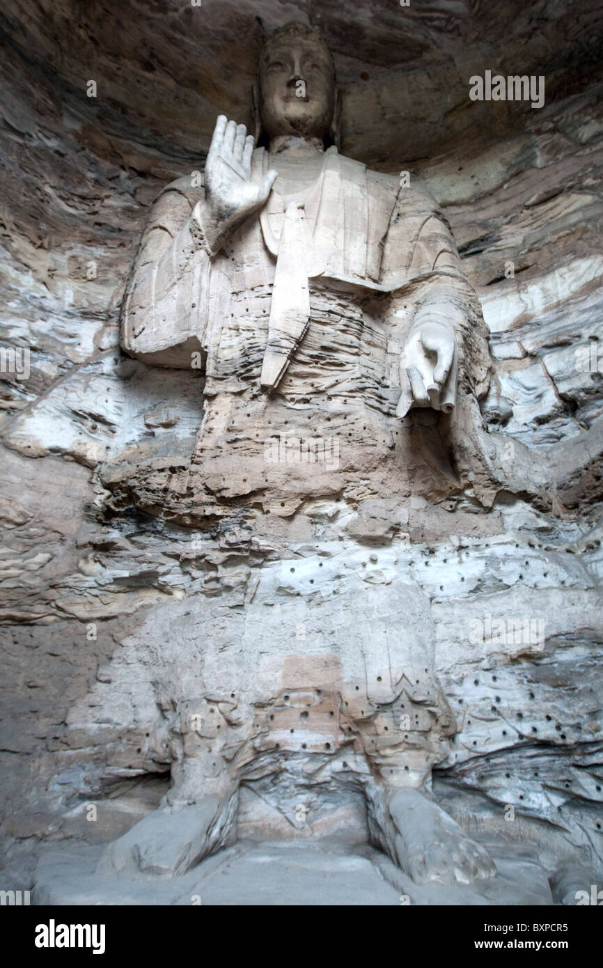 Standing Buddha Cave 16 460 470 AD Built monk Tan Yao, Yungang Grotto ...